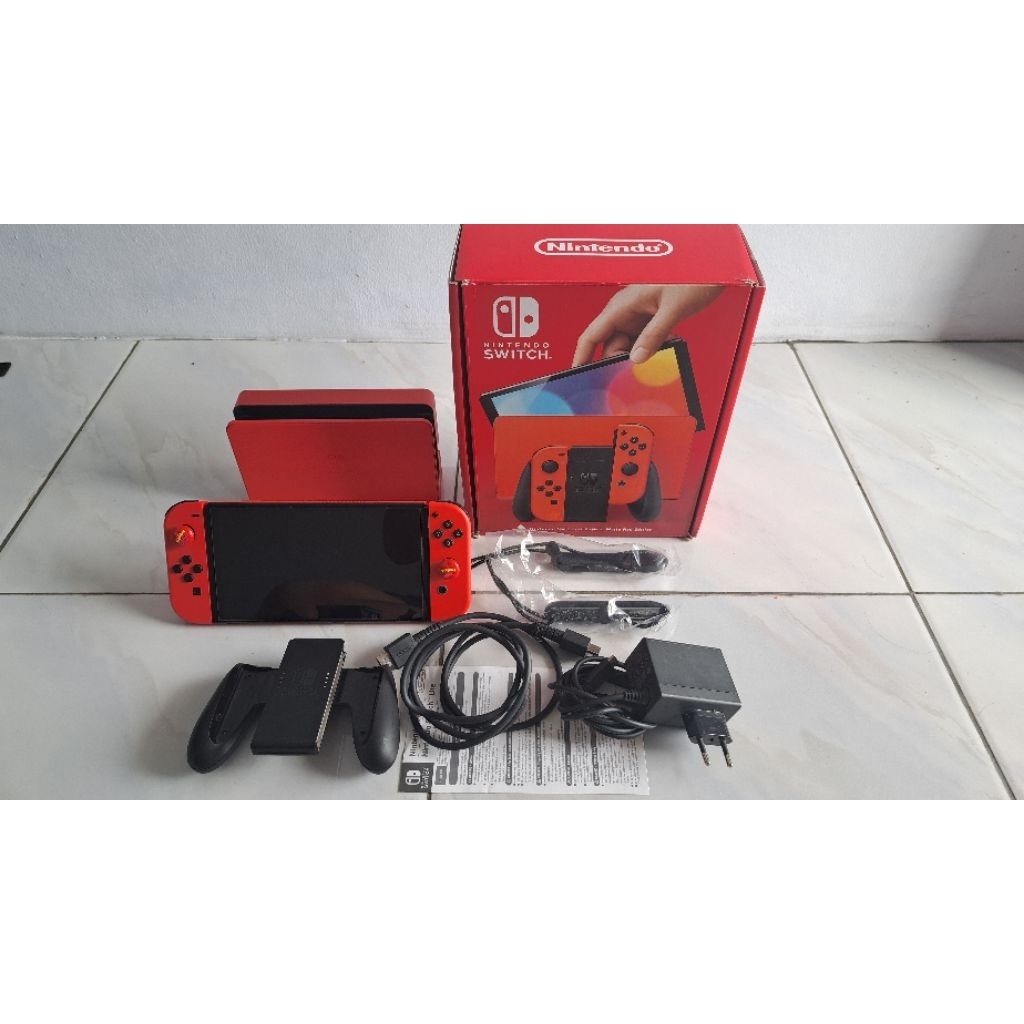 Jual Nintendo Switch Oled CFW 512gb Mario Edition Fullset Fullgame | Shopee Indonesia