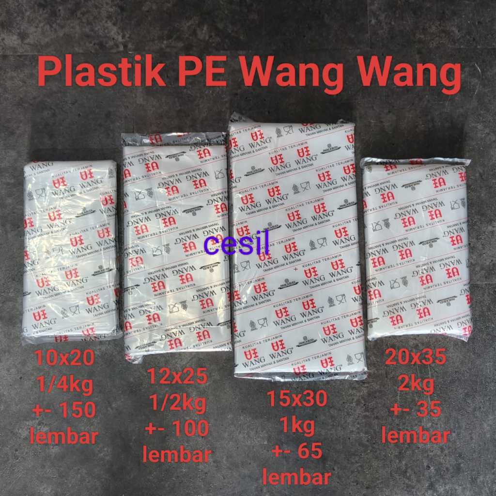Jual PE WANG WANG / Plastik PE tahan santan / plastik tahan panas ...