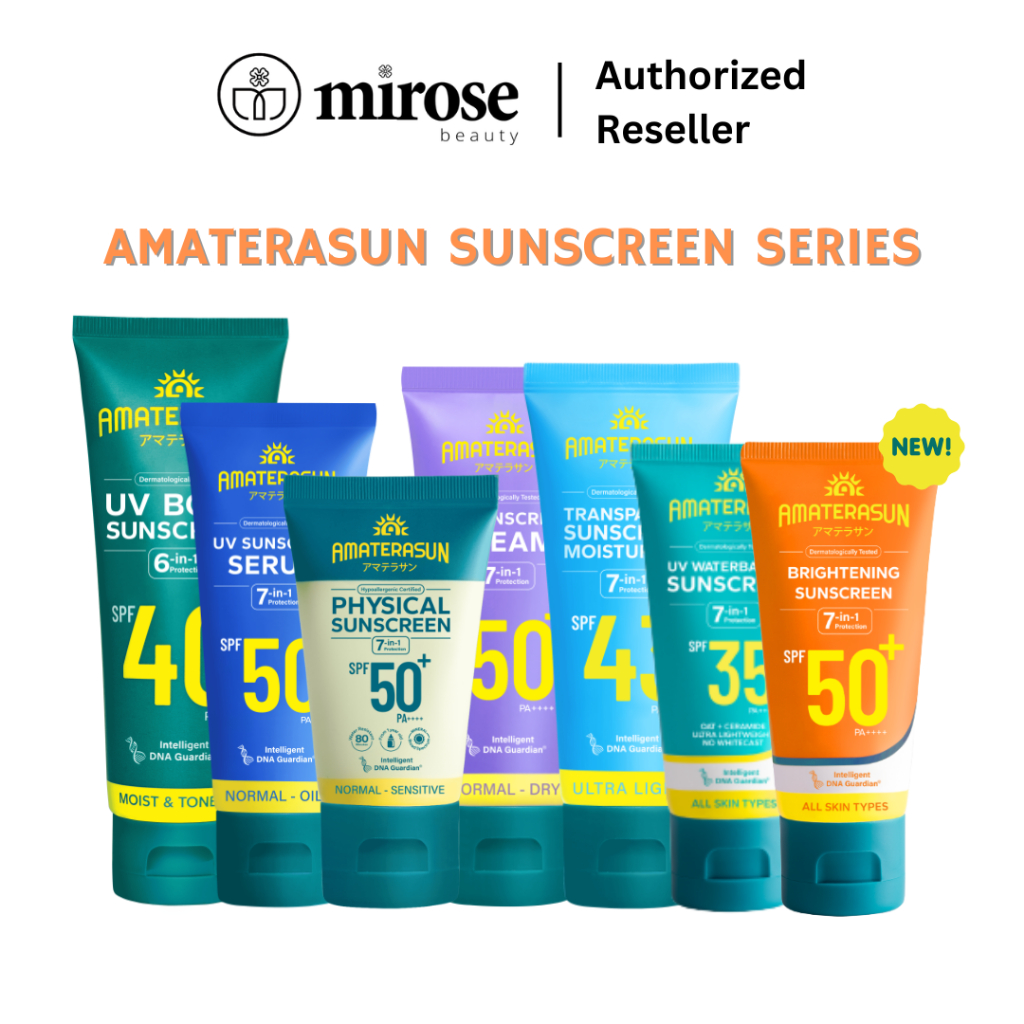 Jual AMATERASUN UV Brightening / Waterbarrier / Sunscreen Serum / Cream / UV Body / Transparent ...