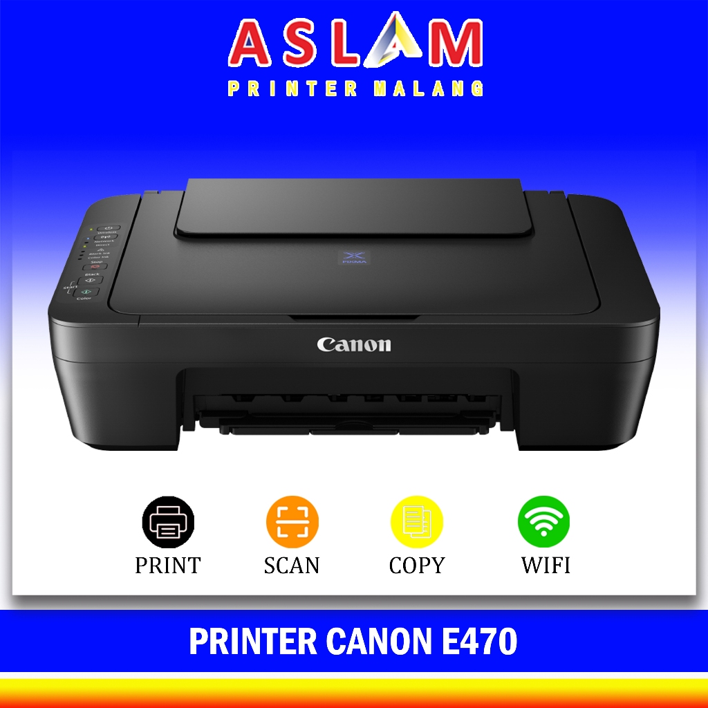 Jual Printer Canon E470 Printer Print Scan Copy Wifi Wireles Bergaransi ...