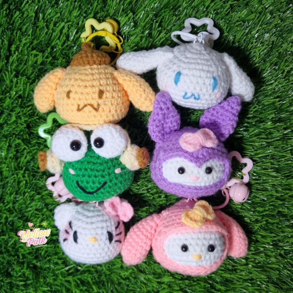 Jual Sanrio Series Amigurumi Keychain Crochet Cute II Gantungan Kunci ...