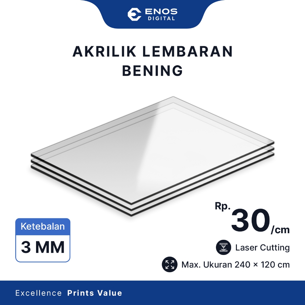 Jual Akrilik Bening 3mm / Akrilik Lembaran / Acrylic Custom / Akrilik ...