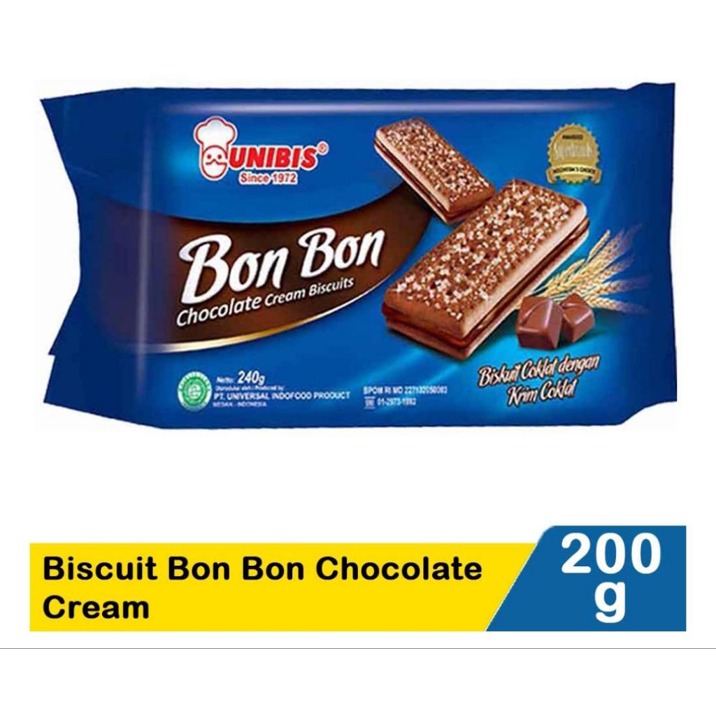 Jual Uninis Biscuit bon bon cream chocolate 200G | Shopee Indonesia