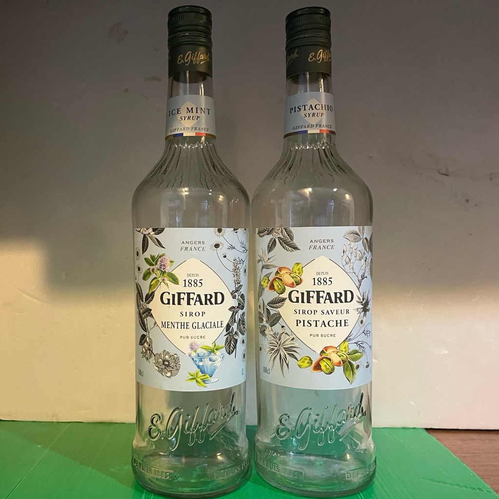 Jual BOTOL KACA KOSONG GIFFARD SYRUP - 1L | Shopee Indonesia