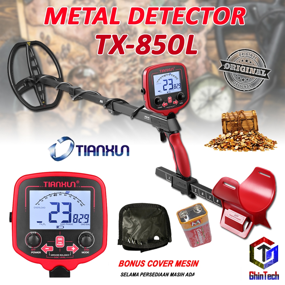 Jual SUPER TIANXUN METAL DETECTOR TX850 PLUS TX 850 PLUS TX-850 PLUS MD ...