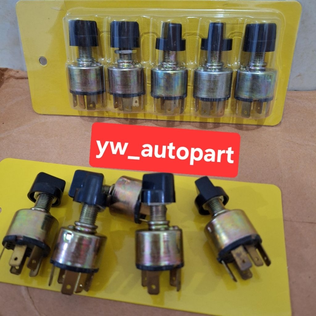 Jual saklar putar switch ac mobil universal pasangan 5 kaki bulat ...