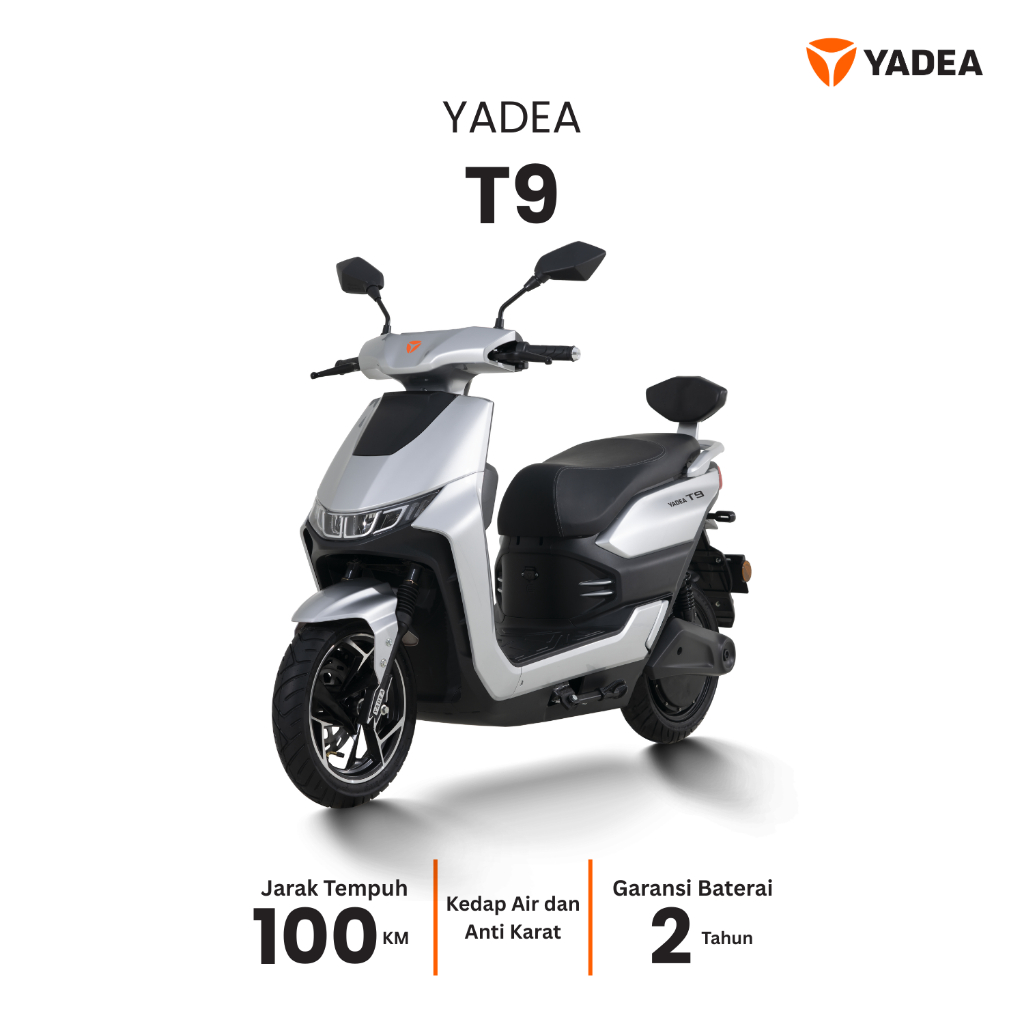 Jual Yadea T9 Motor Listrik Electric Vehicle EV 2000W Garansi 2 Tahun | Shopee Indonesia