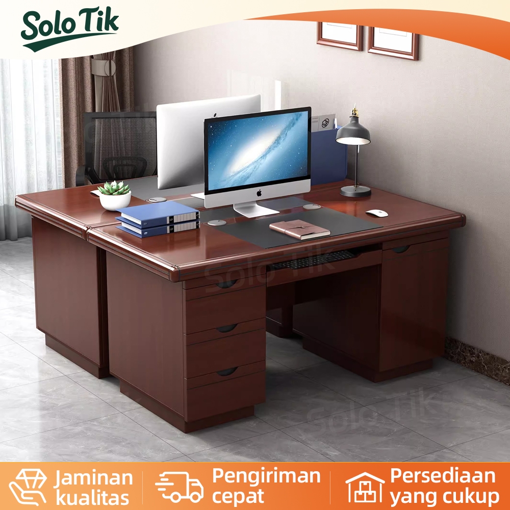 Jual SOLO TIK Meja Modern yang Dapat Dikunci/Meja Komputer Staf dengan ...