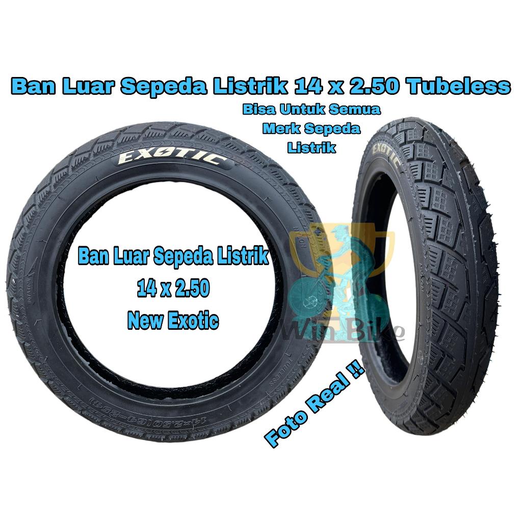 Jual Ban Luar Sepeda Listrik Electric Bike 14 x 2.50 Tubless Exotic New ...