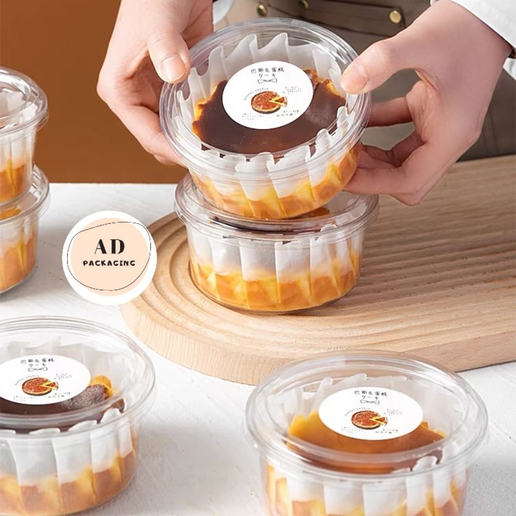 Jual 10PCS mika basque cheese cake kotak box burn cheese cake mika kue ...