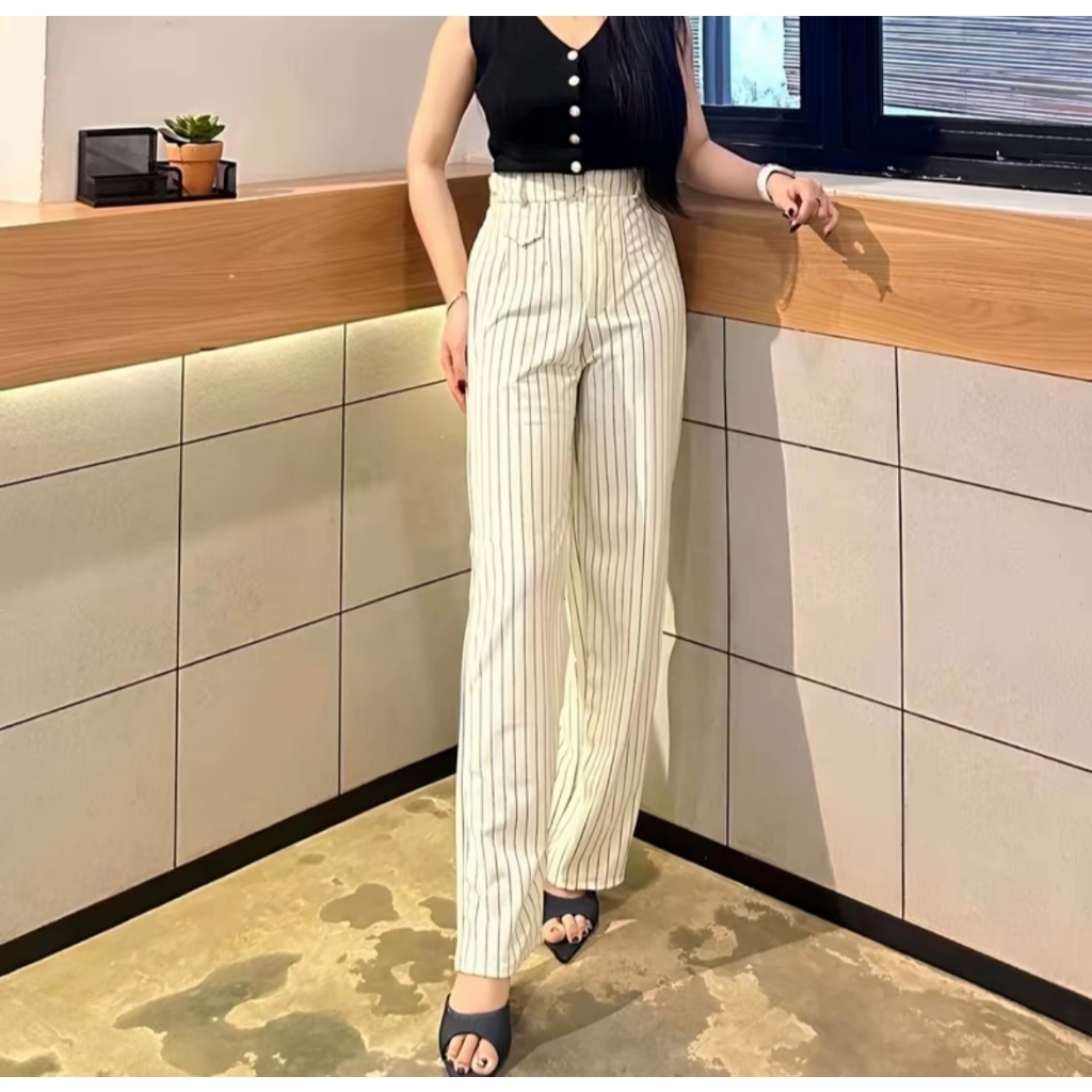 Jual Oro Pants Highwaisted Semiwool Premium - Celana Kulot Oro Pants ...