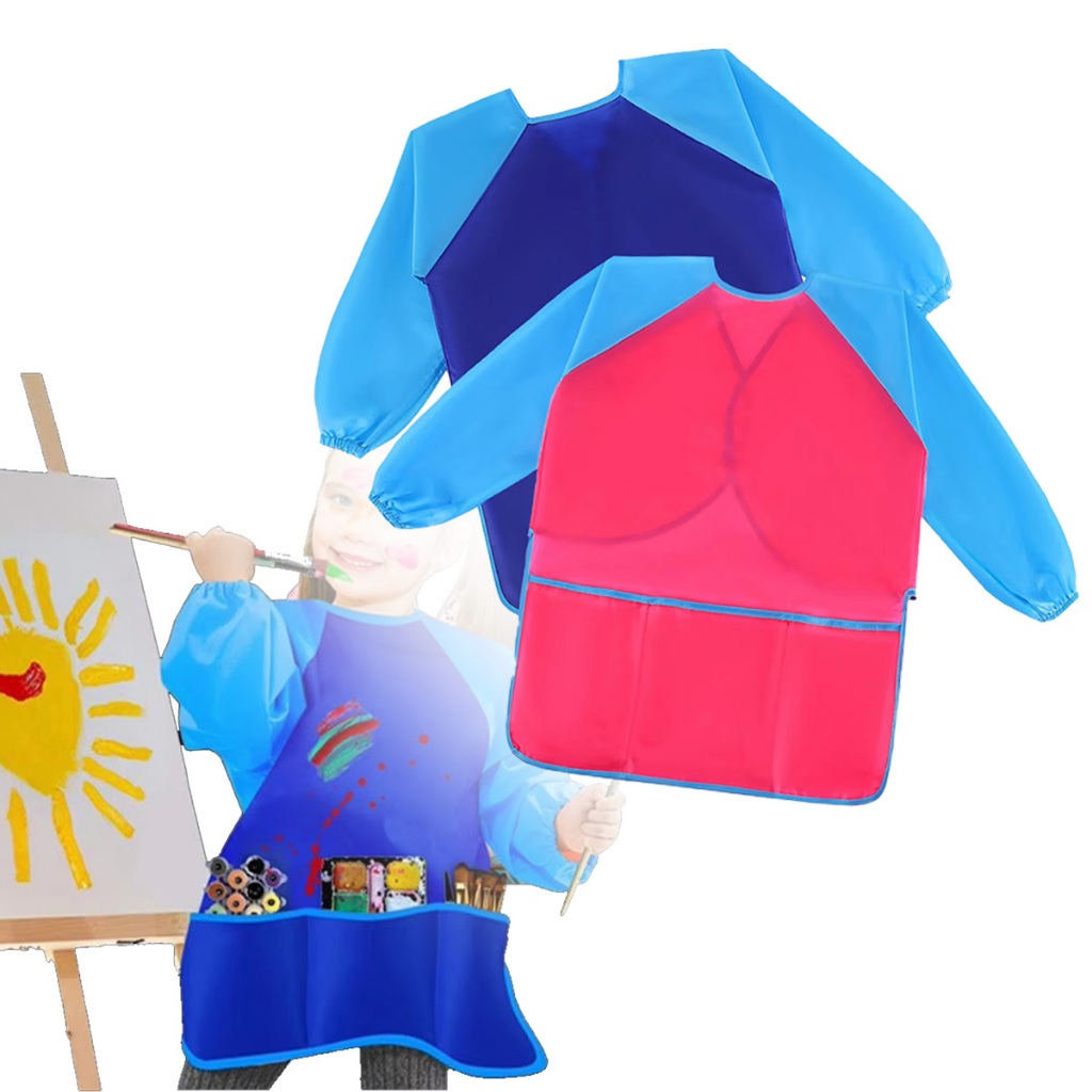 Jual Celemek anak sd Apron anak Lukis Waterproof Peralatan Melukis Art ...