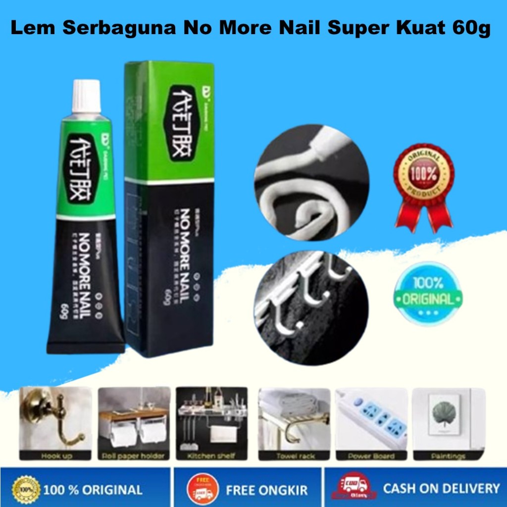 Jual Lem Perekat Serbaguna Super Kuat Lem Pengganti Paku Tembok ...