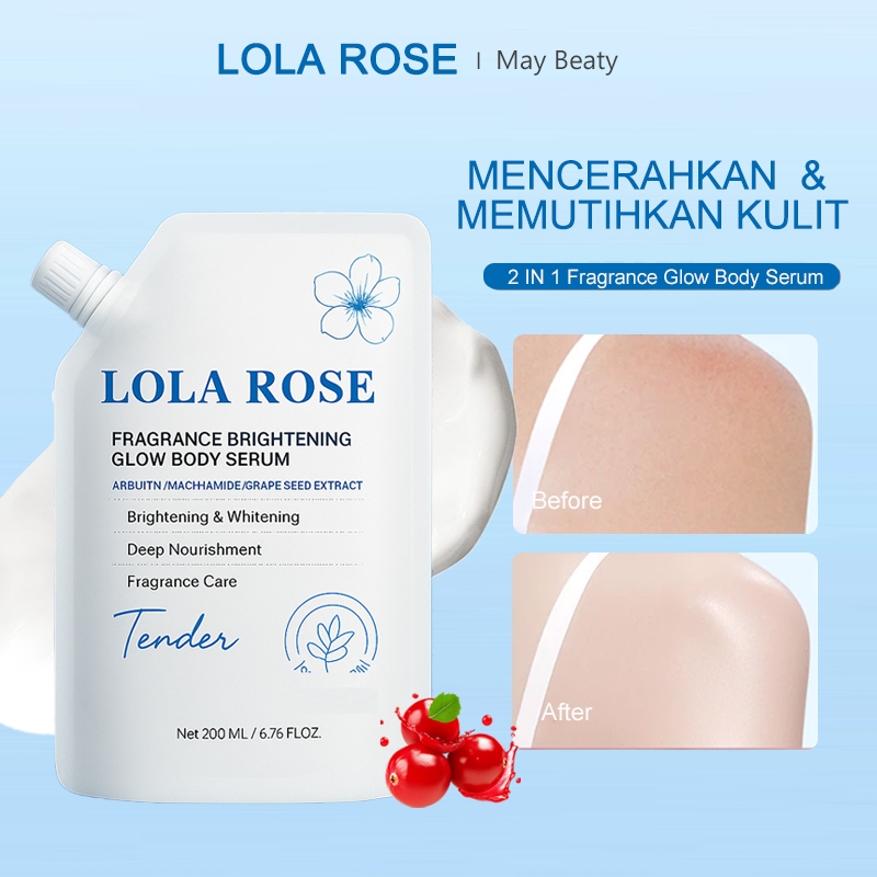 Jual LOLA ROSE Bleaching Pemutih Badan – 2 in 1 Fragrance Whitening ...