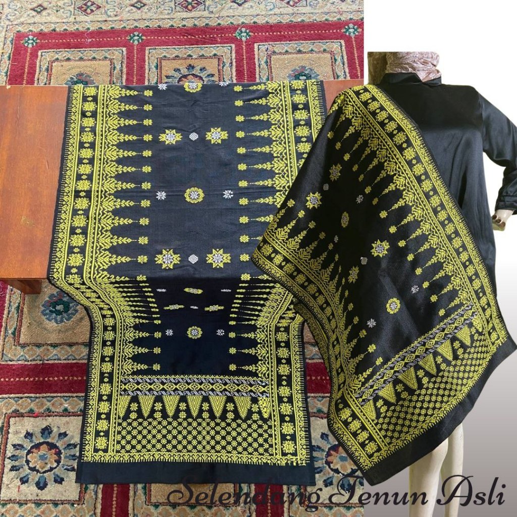 Jual Tino Songket - Selendang Songket Tenun Asli Khas Palembang Berbagai Macam Warna Dan Motif ...