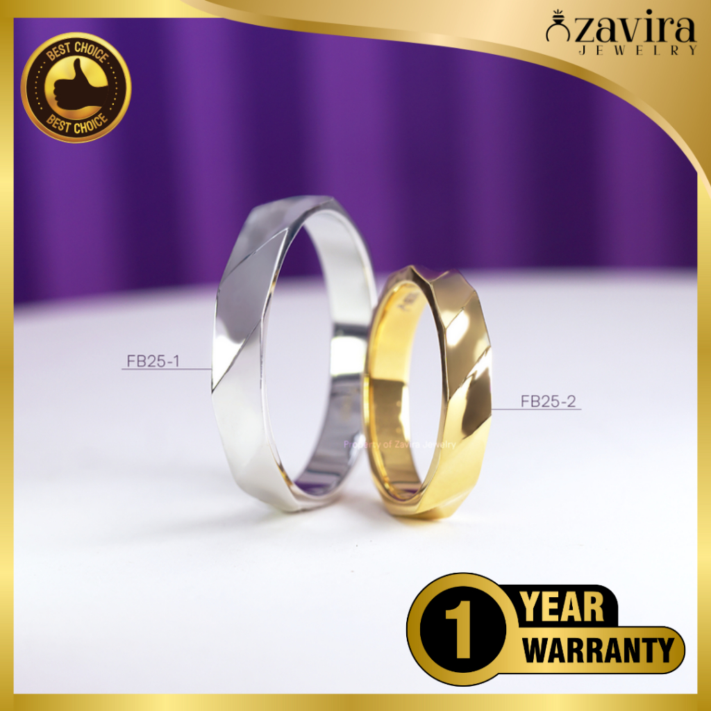 Jual Cincin Kawin Couple Perak 925 Simple Pasangan Nikah Custom Desain ...