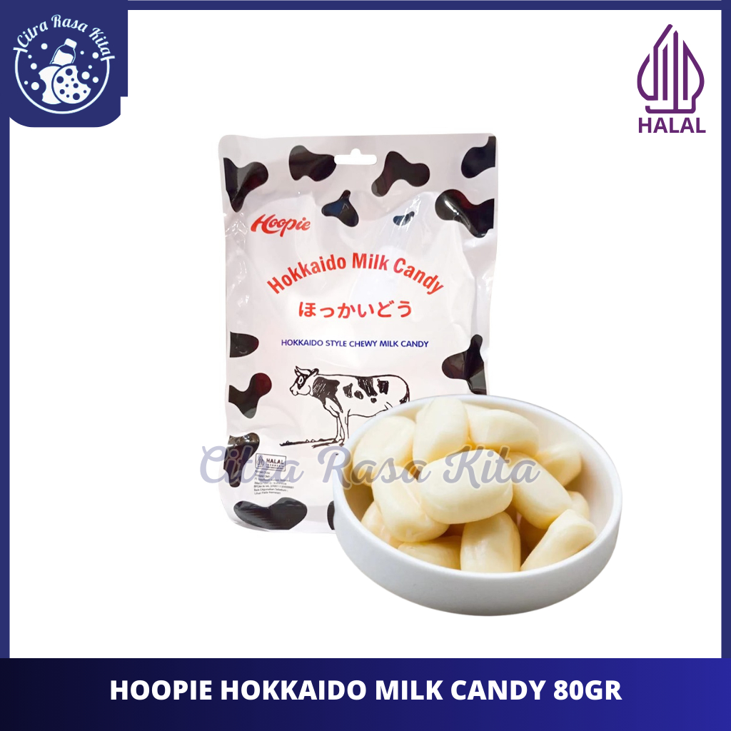 Jual Hoopie Permen Susu Hokkaido Milk Candy Halal 80g | Shopee Indonesia