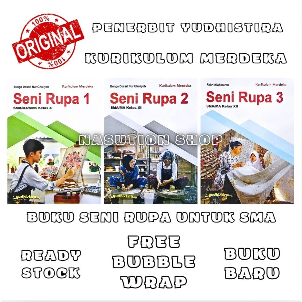 Jual Buku Seni Rupa Kelas 1 2 3 / 10 11 12 SMA Revisi Yudhistira Kurikulum Merdeka Original ...