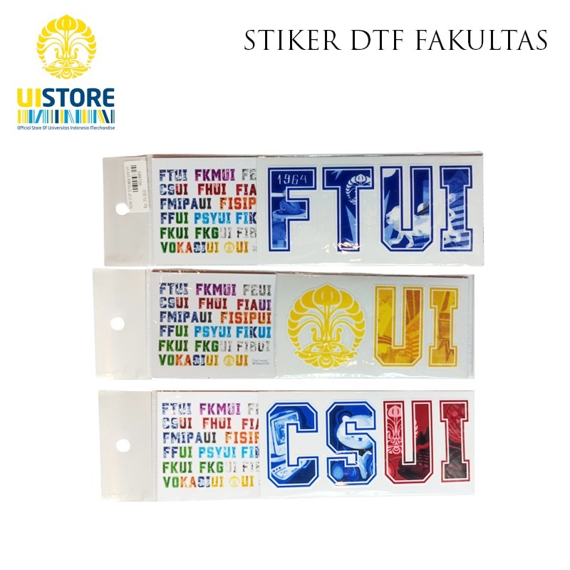 Jual UI STORE | Sticker DTF Fakultas UI (SGW) | Official Merchandise of ...