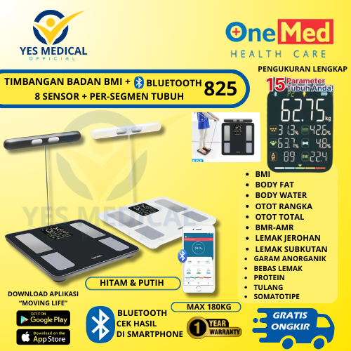 Jual Timbangan Badan Onemed Digital Body Fat Scan 825 With Bluetooth ...