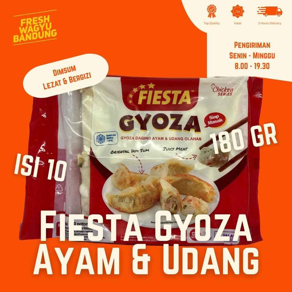 Jual FIESTA GYOZA UDANG AYAM PREMIUM Dumpling Dimsum 180g | Shopee ...