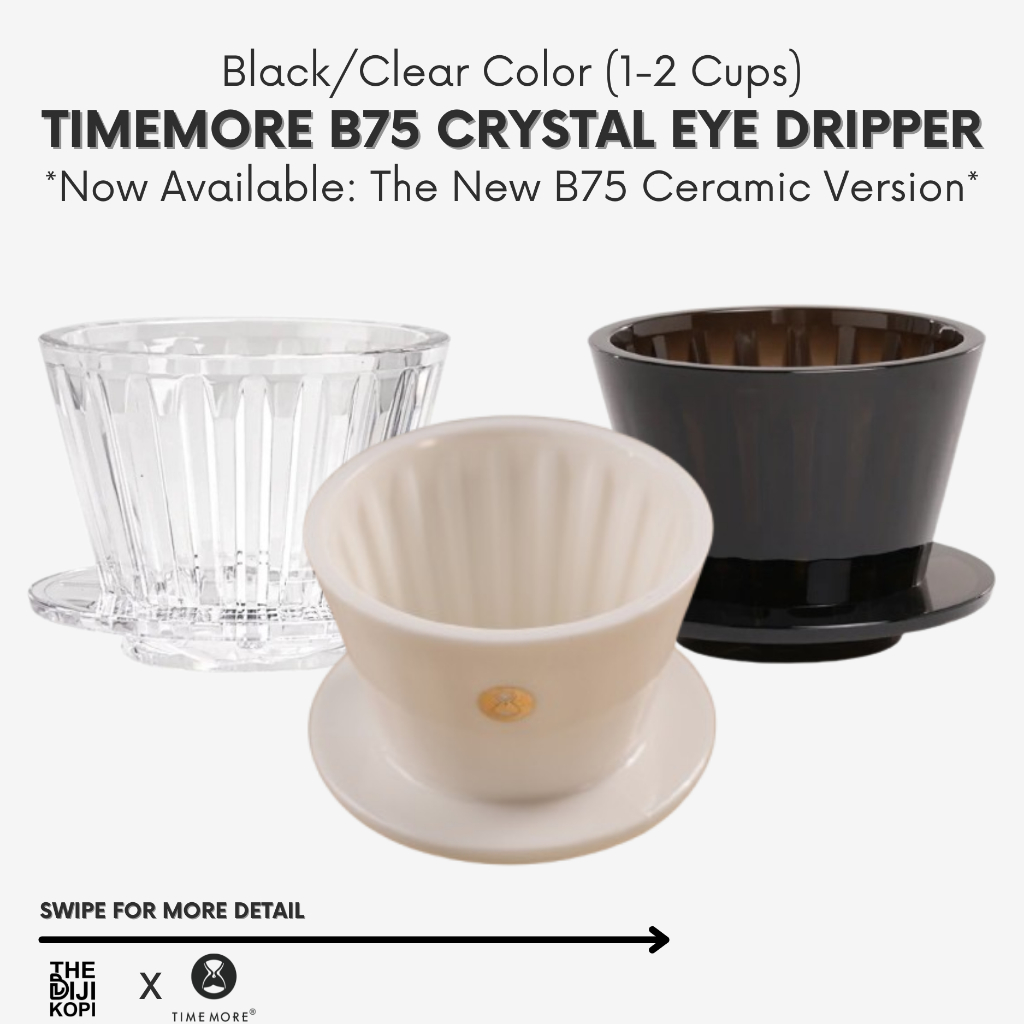 Jual Timemore B75 Dripper Crystal Eye Flat Bottom 1-2 Cups | Shopee Indonesia