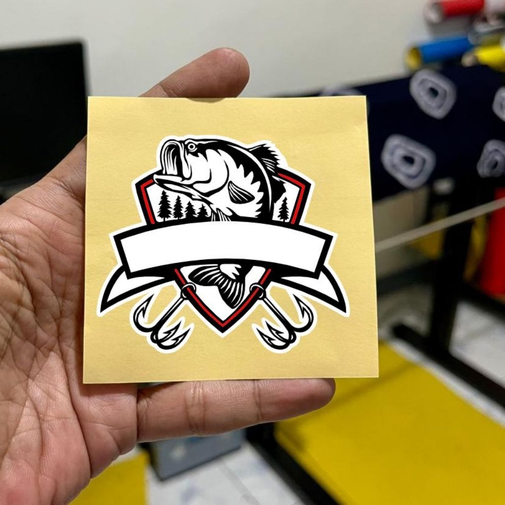 Jual sticker mancing mania bisa ganti nama, custum nama, stiker ...