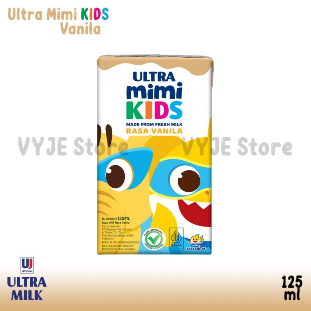 Jual Ultra Mimi Susu UHT 125ml 1 Karton (40 Pcs) Vanilla | Shopee Indonesia