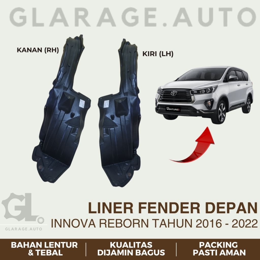 Jual LINER FENDER DEPAN INNOVA REBORN 2016 2017 2018 2019 2020 2021 ...