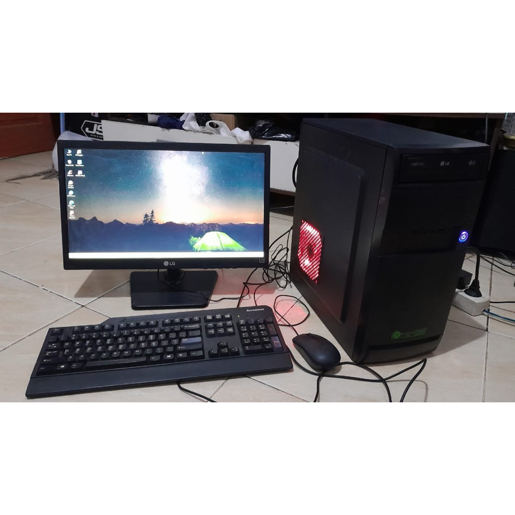 Jual PC fullset Core i5 monitor 20 inch | Shopee Indonesia