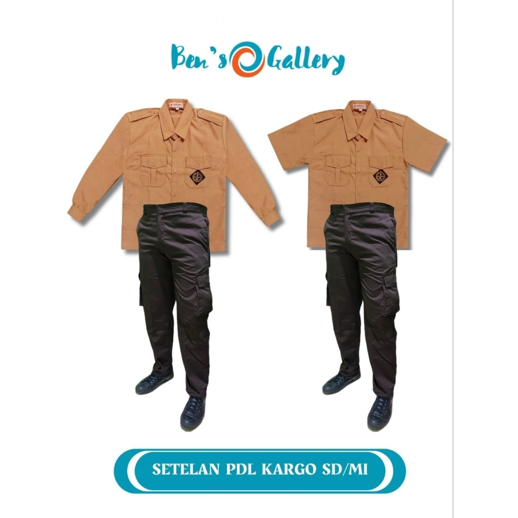 Jual Setelan Pramuka Penggalang SD MI Baju Penggalang Lengan Panjang Pendek Celana PDL Cargo ...