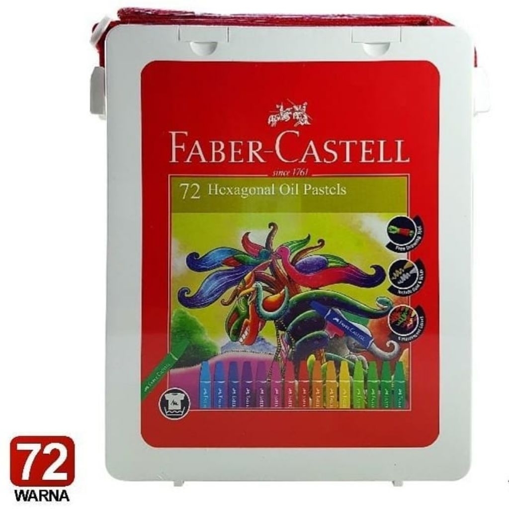 Jual crayon faber castell 72 warna faber-castell 72 warna krayon minyak ...