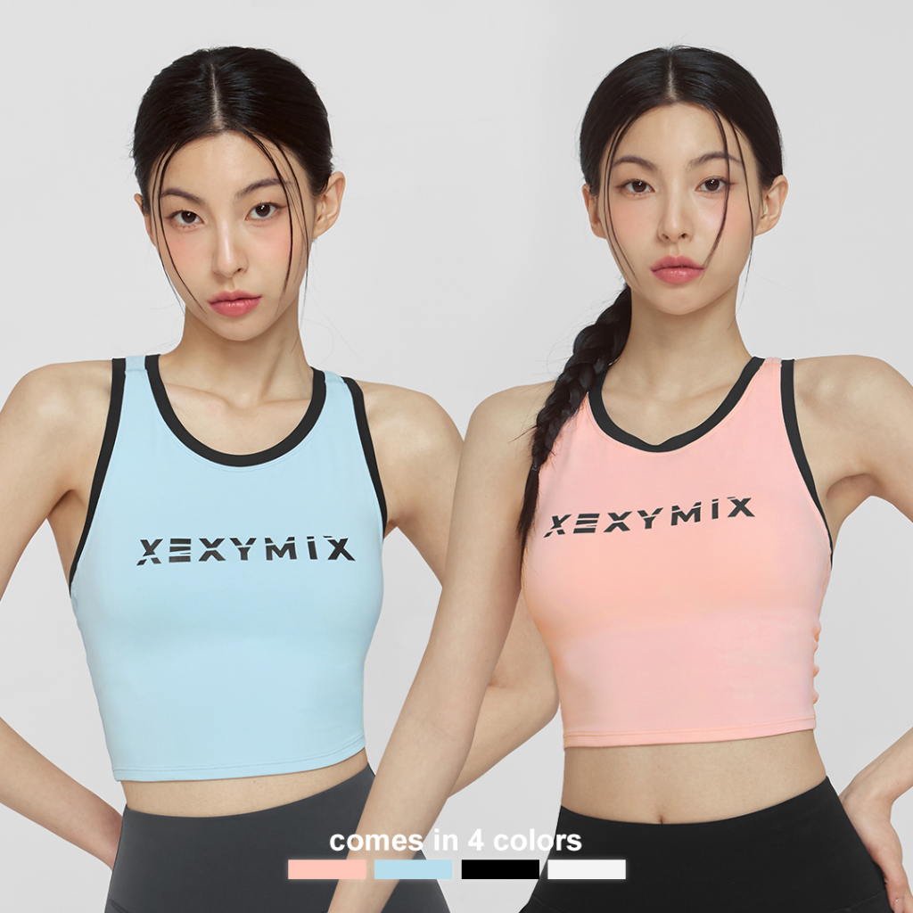 Jual XEXYMIX Sporty Logo Color Block Bra Top Olahraga Wanita ...