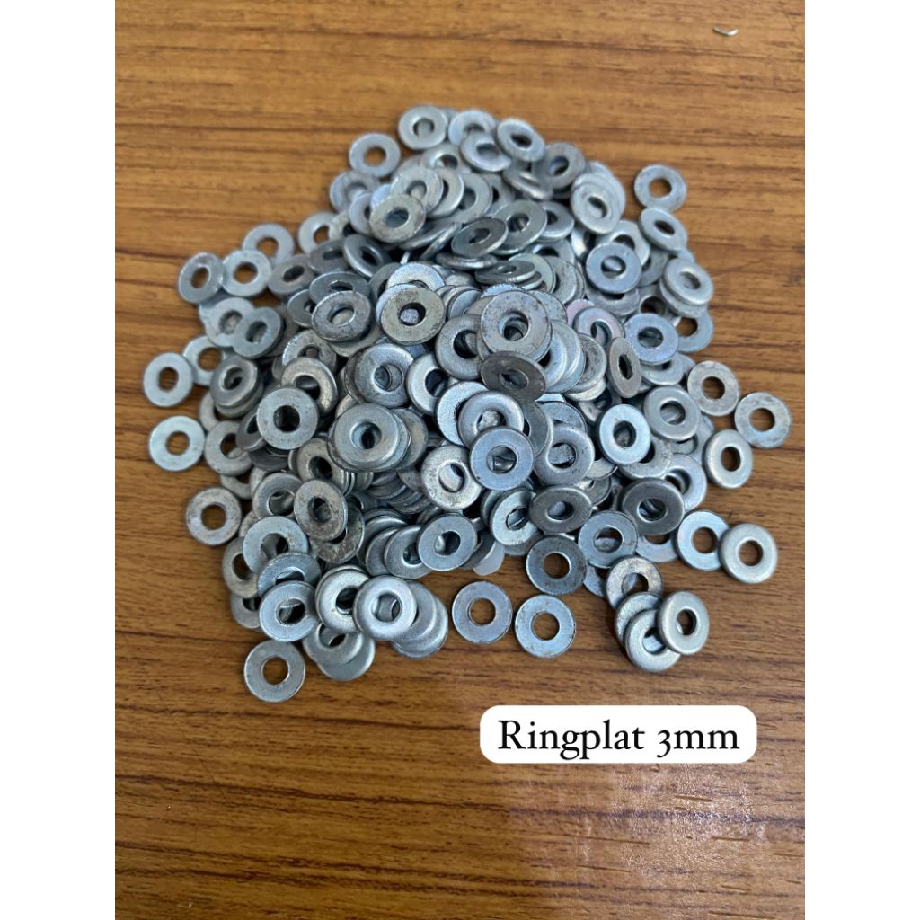Jual RING PLAT PUTIH GALVANIS 3mm | Shopee Indonesia