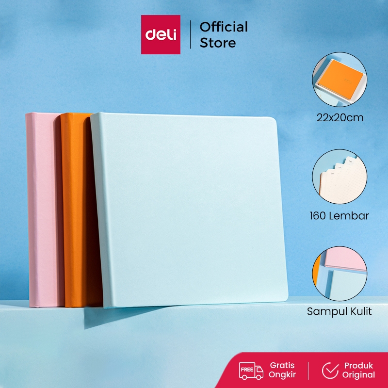 Jual Deli Buku Catatan / Planner / Leather Notebook 22 CM 160 Lembar ...