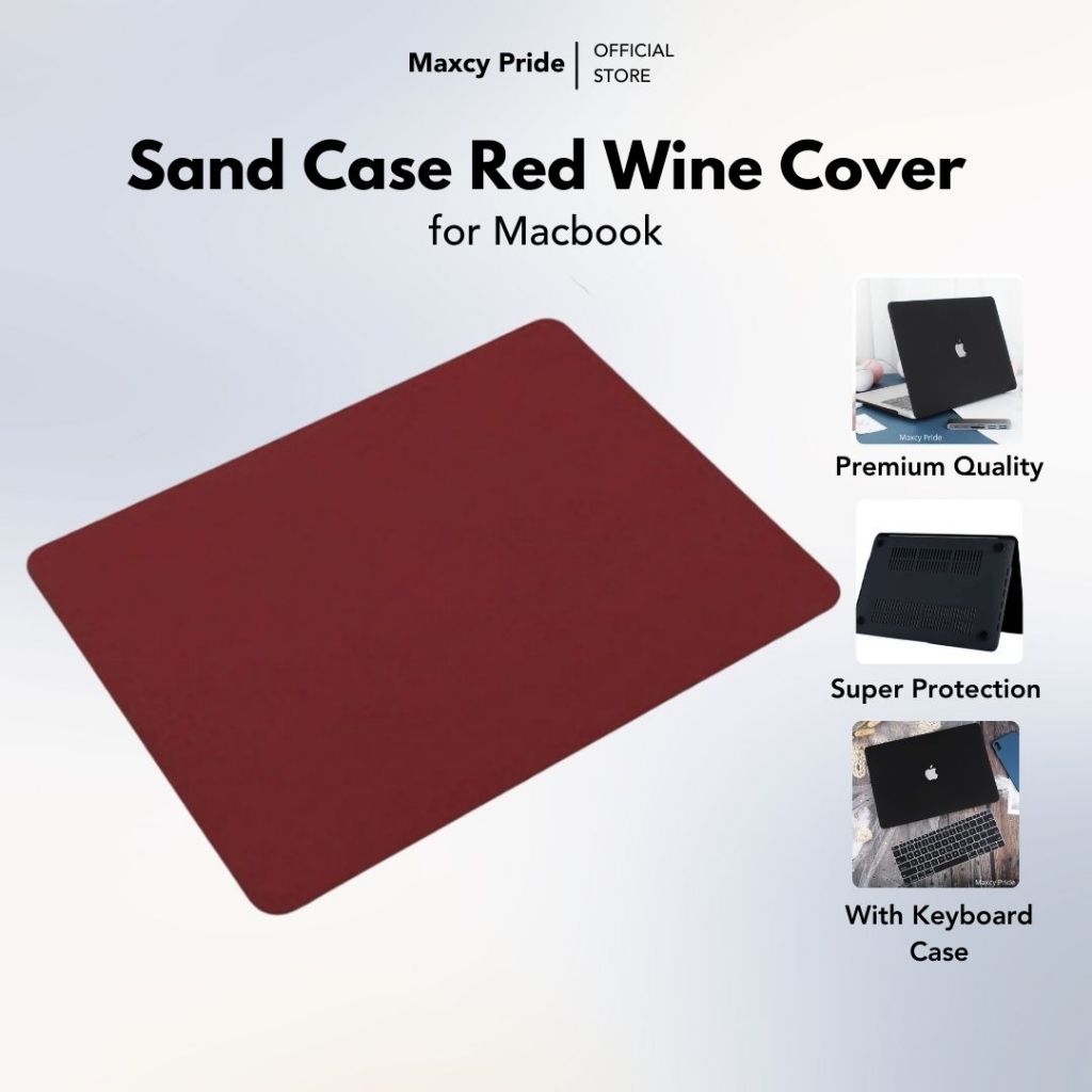 Jual Sand Macbook Case Red Wine New Hard Case Cover for Macbook Air 13 ...