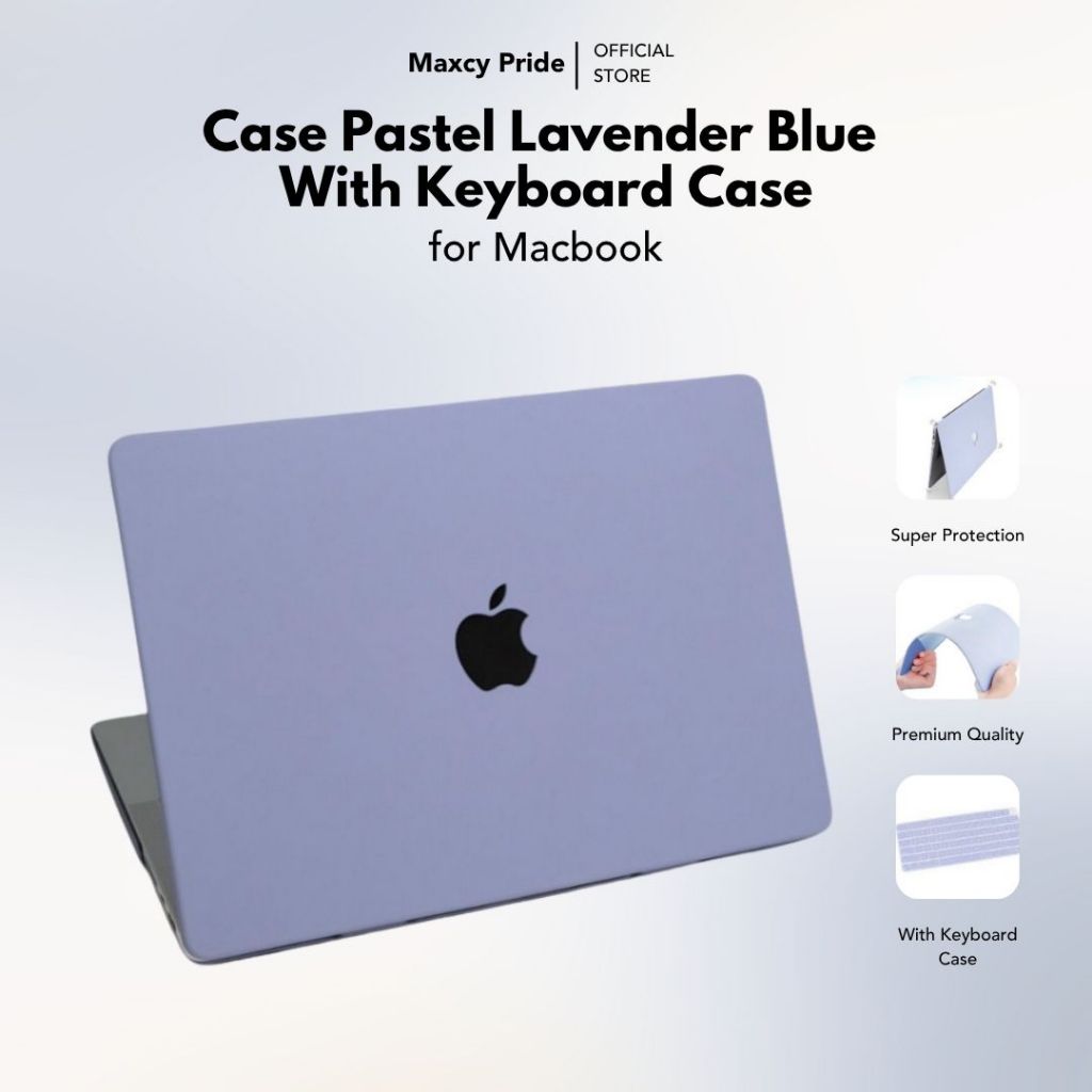 Jual Premium Macbook Case Pastel Lavender Blue Casing mac book With ...