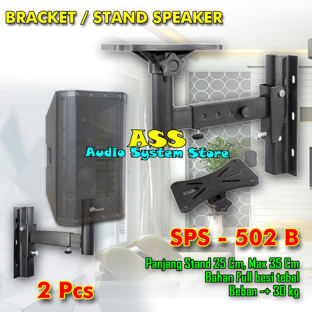 Jual Bracket Speaker SPS 502 B / Stand Speaker / Gantungan Speaker SPS 502B Barang Import ...