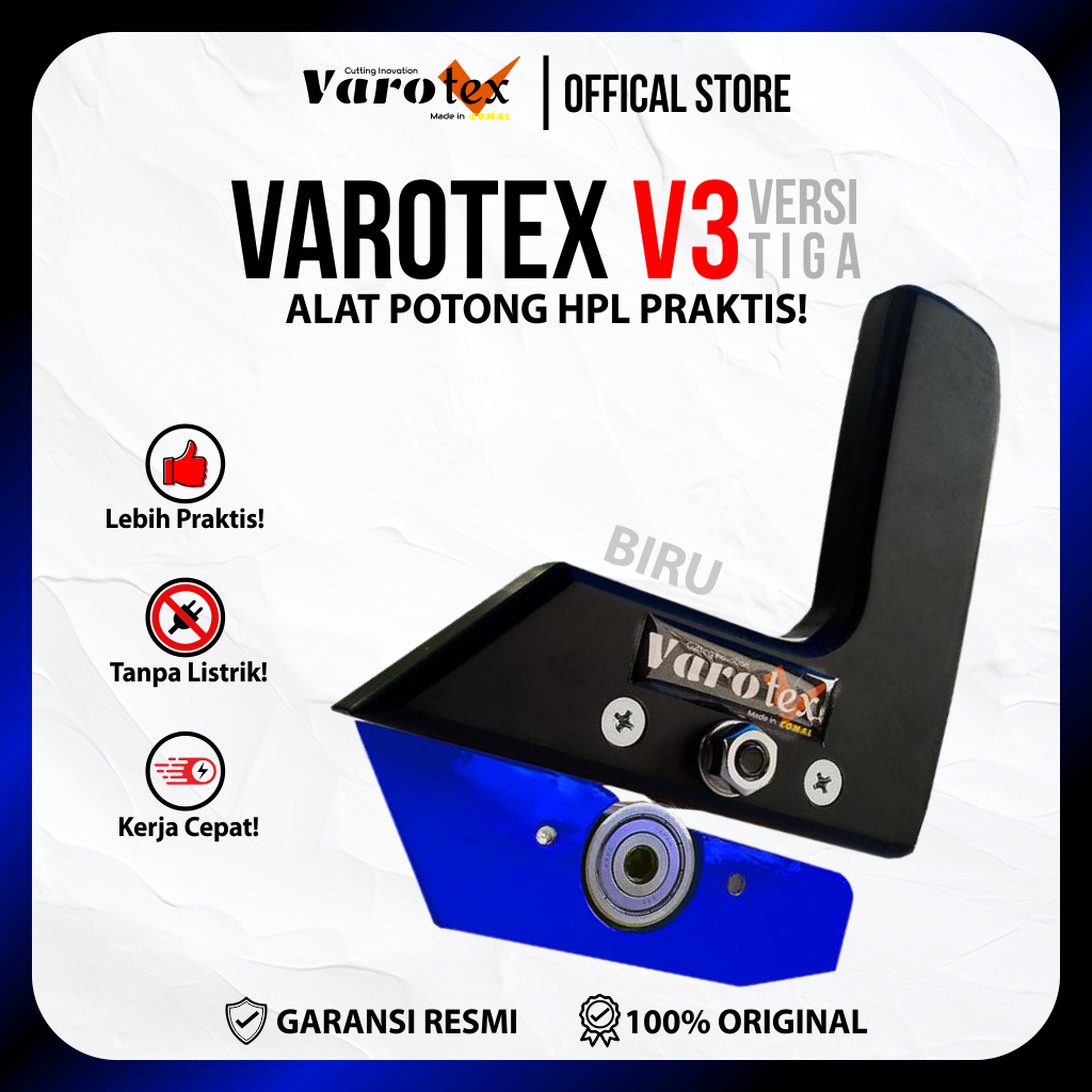 Jual Varotex V3 Biru Alat Potong HPL 100% Original Garansi Resmi ...