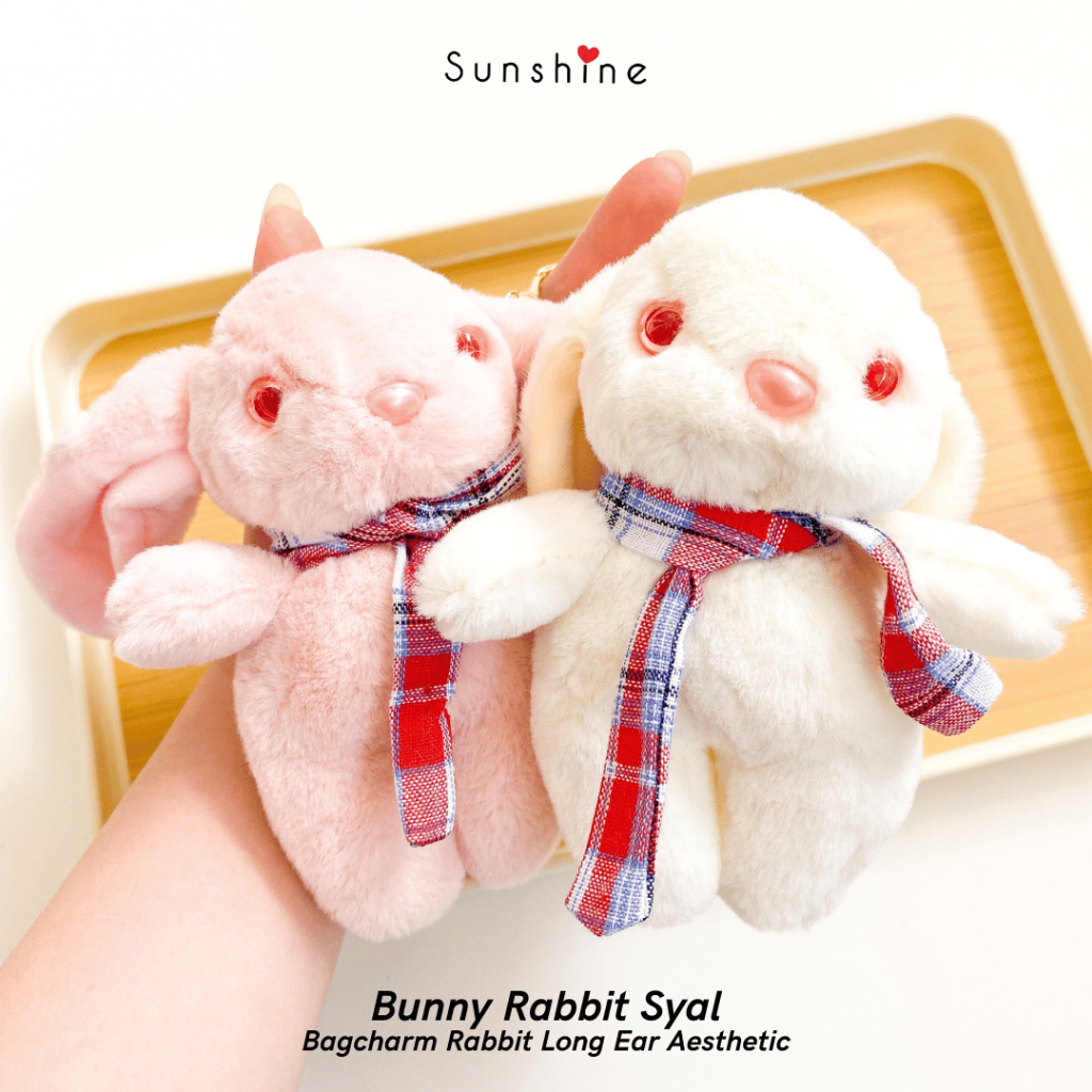 Jual Sunshinelove - Cute Keychain Doll Cartoon Plush Love Rabbit ...