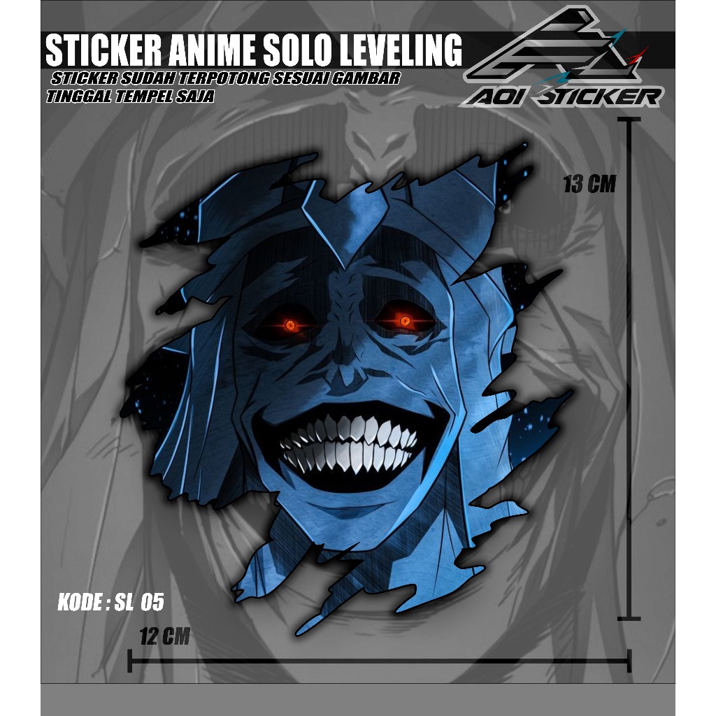 Jual Sticker Vinyl Anime Solo Leveling Stiker Cetak Detail No Blur ...