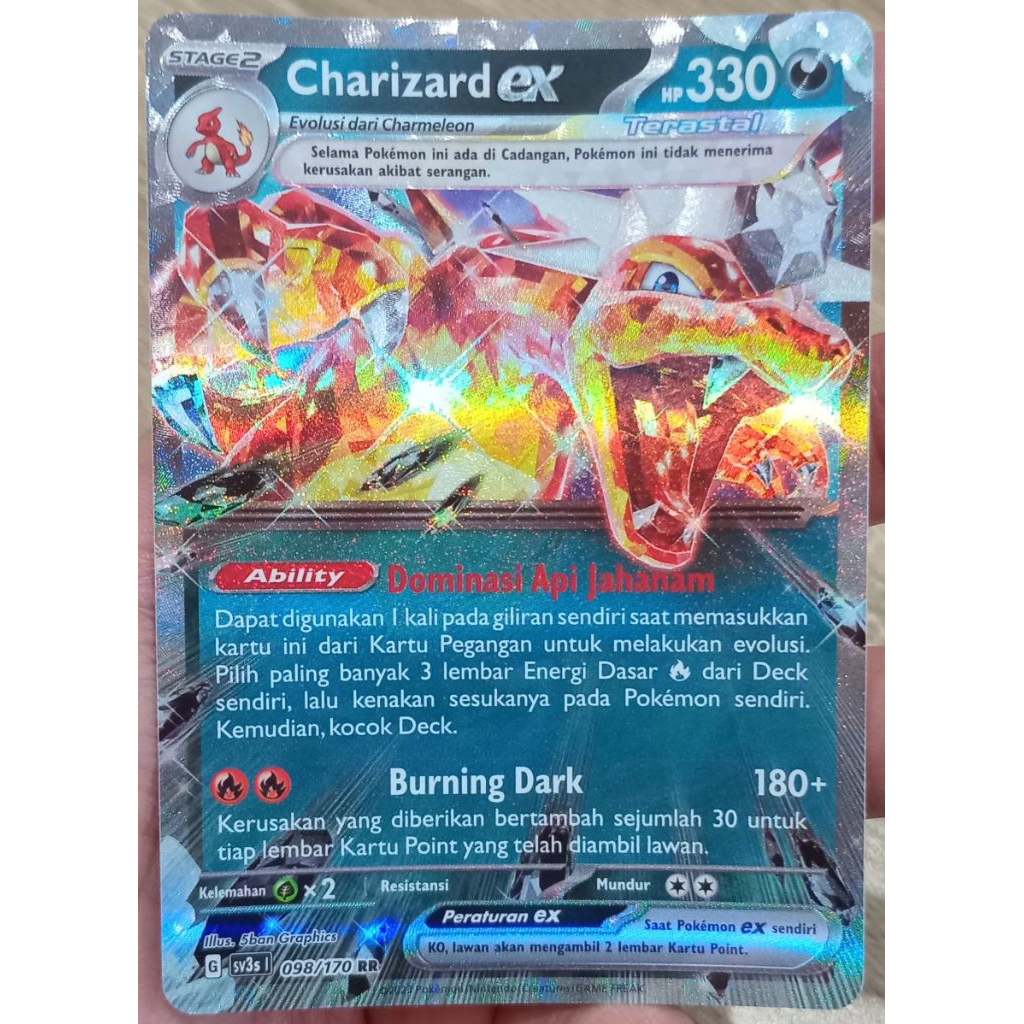 Jual KARTU POKEMON CHARIZARD ex KILAU HITAM RR INDONESIA HOLO | Shopee Indonesia