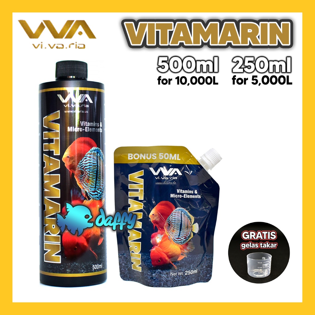 Jual Vivaria VITAMARIN Vitamins & Micro Elements Ikan Hias Aquarium ...