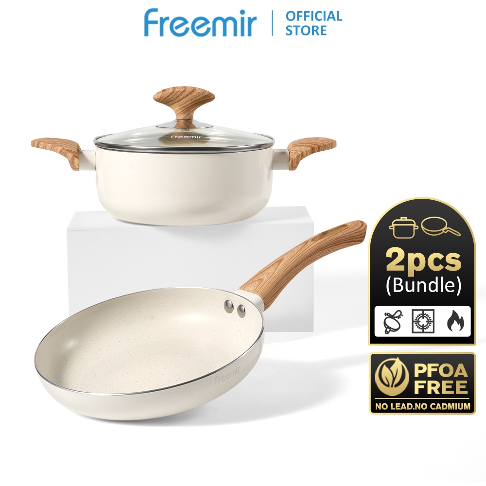 Jual [SPECIAL PAYDAY] freemir Set Wajan Panci Anti Lengket Wajan 20 cm ...