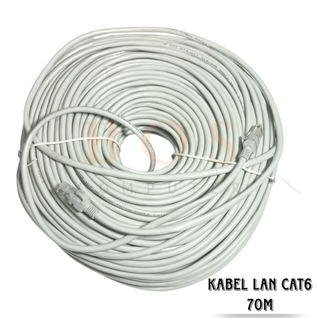 Jual KABEL LAN CAT6 70 METER NYK / KABEL LAN CAT6 70M | Shopee Indonesia