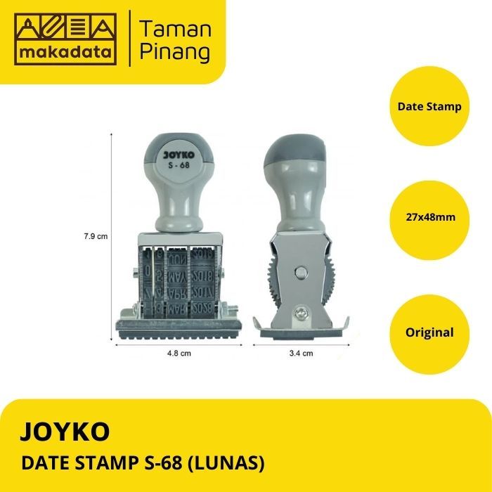 Jual JOYKO DATE STAMP S-68 / STEMPEL LUNAS (1 PCS) | Shopee Indonesia