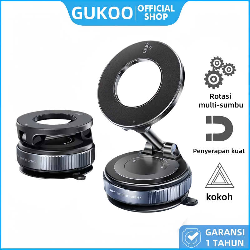 Jual GUKOO【GRATIS ONGKIR】Holder HP Magnetic 360°! Bisa Diputar & Dilipat + Pasang 1 Klik Anti ...