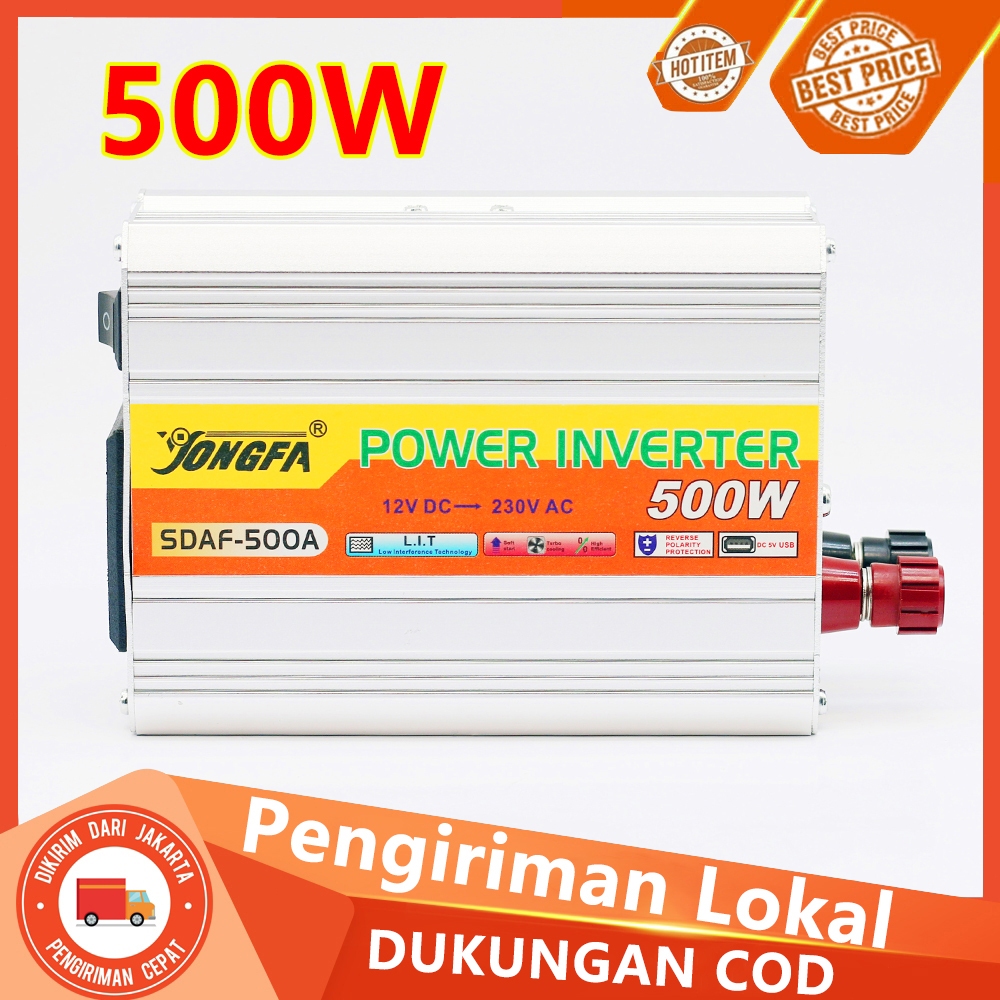 Jual Power Inverter 500 Watt 12 Volt / Inverter 500W DC 12V to AC 220V ...