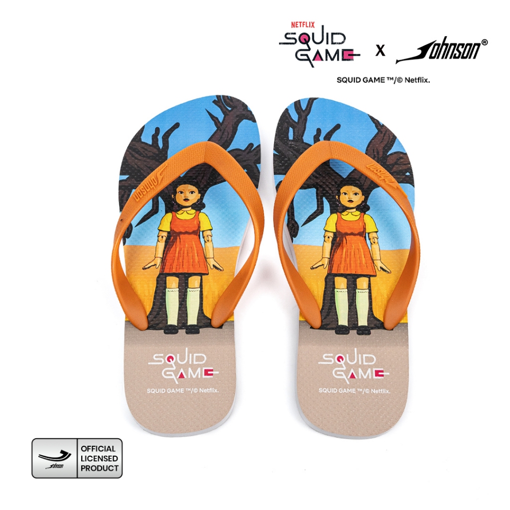 Jual SANDAL JEPIT JOHNSON X SQUID GAME DESIGN 8 | FLIP FLOP | Shopee ...