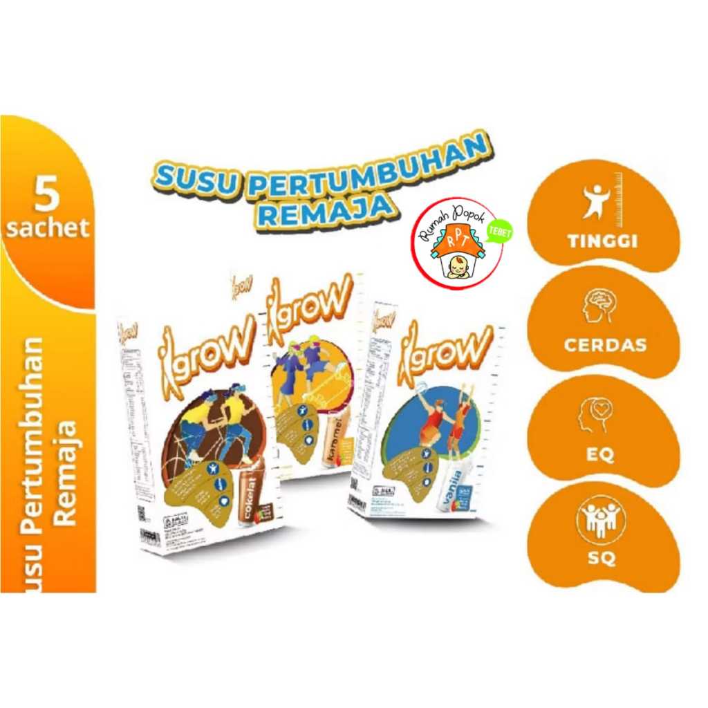Jual promo. Igrow Coklat Vanila Caramel Susu Pertumbuhan Remaja ...